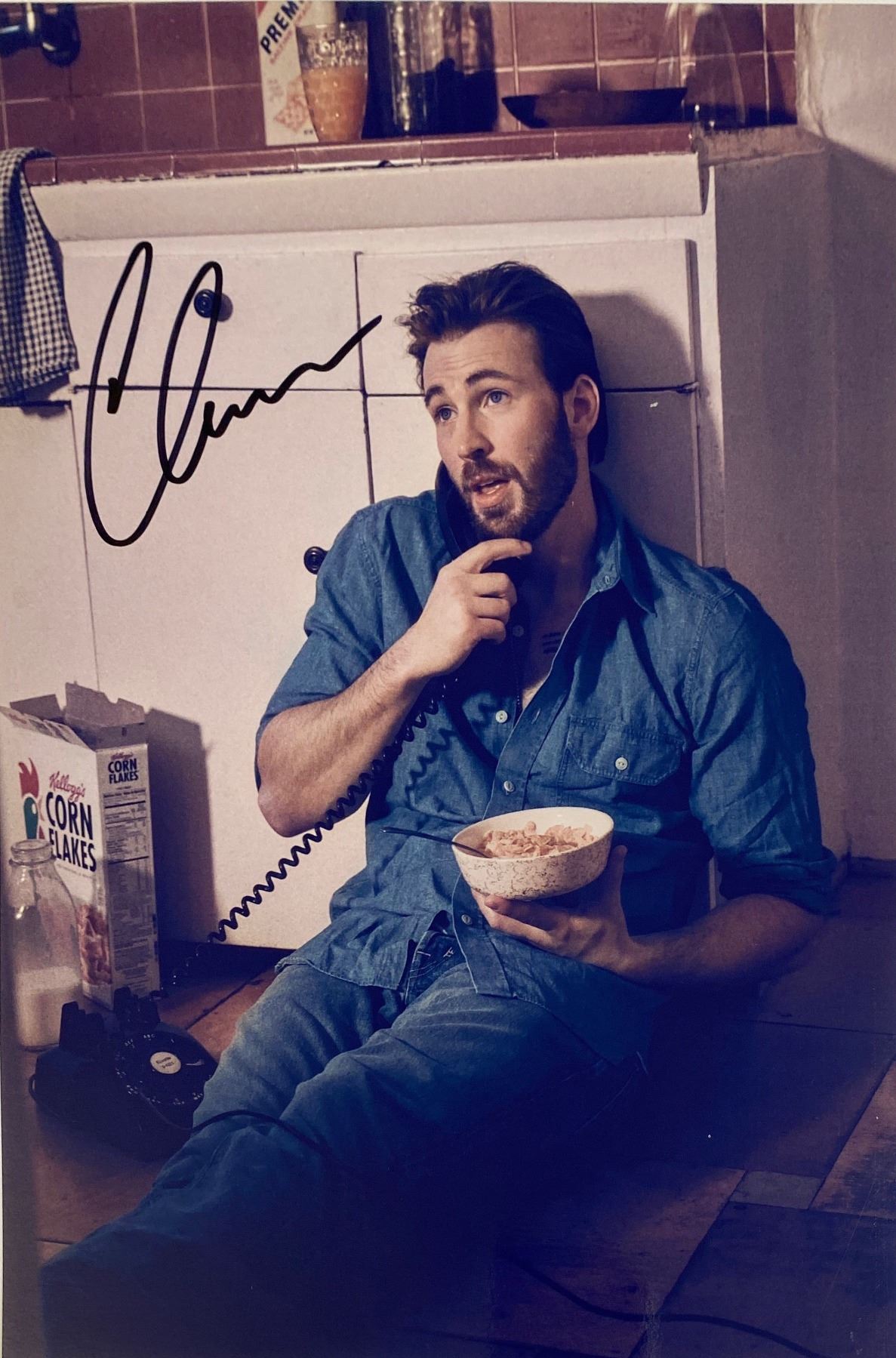 Autograph Signed Chris Evans Photo