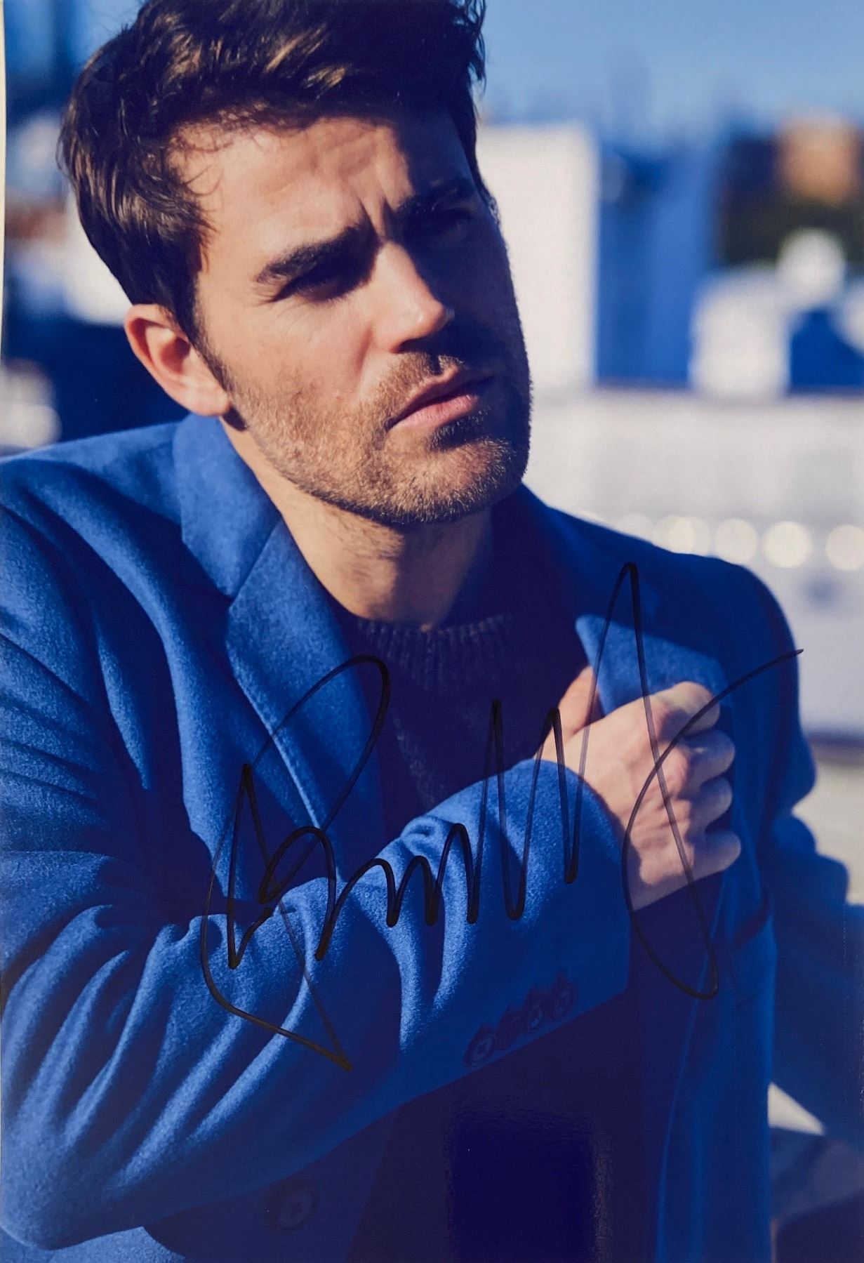 Autograph Signed Paul Wesley Photo
