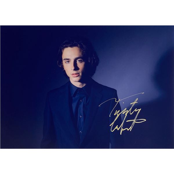 Autograph Signed Timothée Chalamet Photo