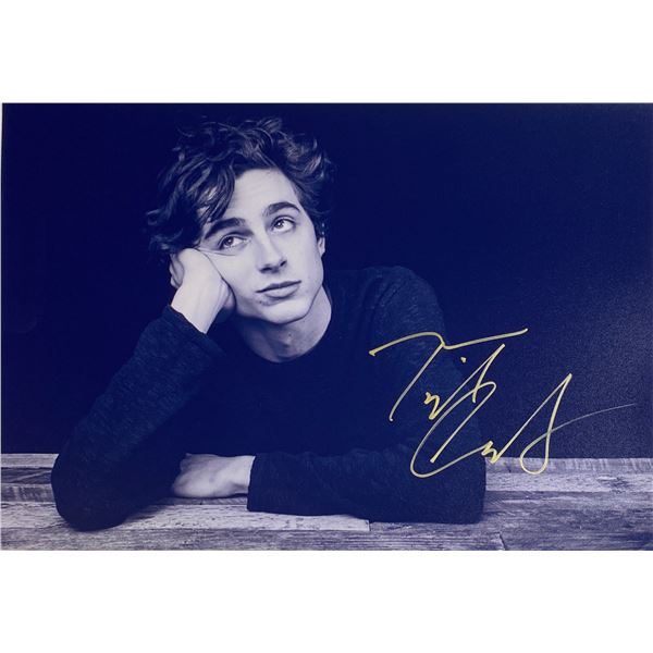 Autograph Signed Timothée Chalamet Photo