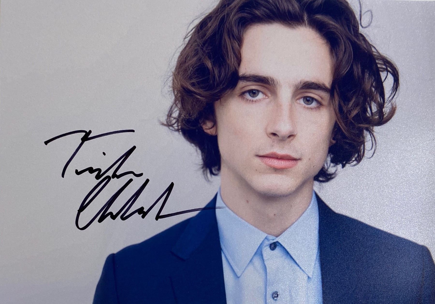Autograph Signed Timothée Chalamet Photo