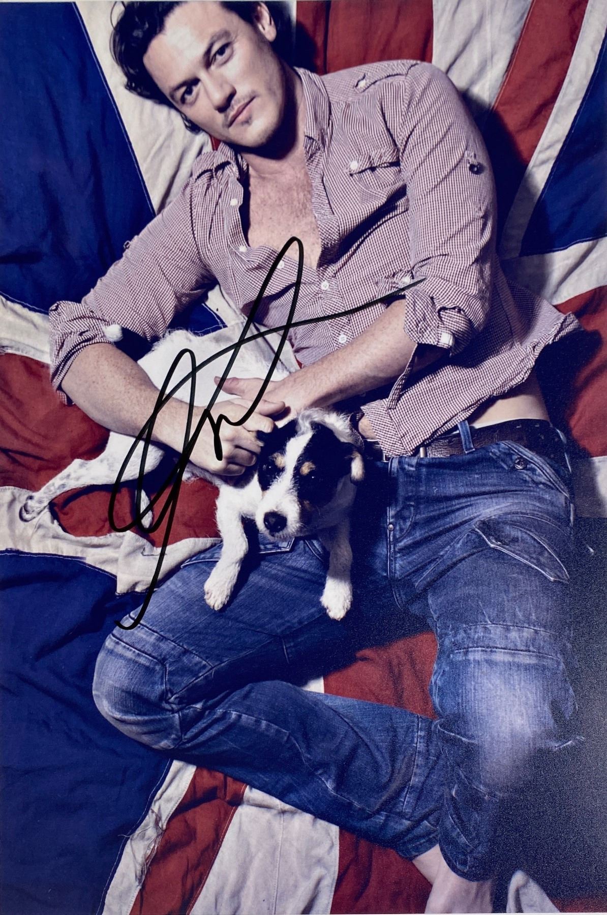 Autograph Signed Luke Evans Photo