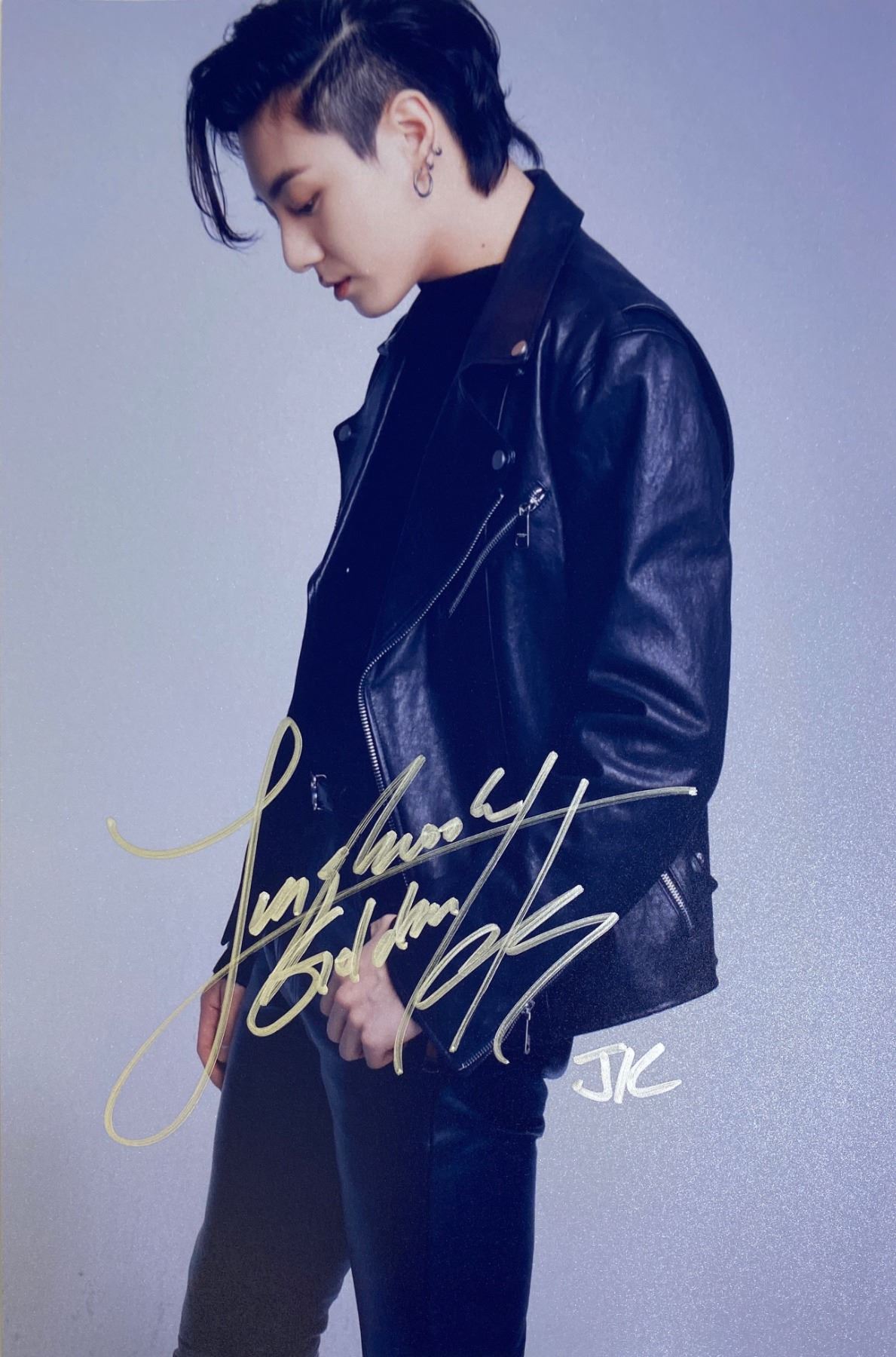 Autograph Signed Jeon Jung Kook Photo