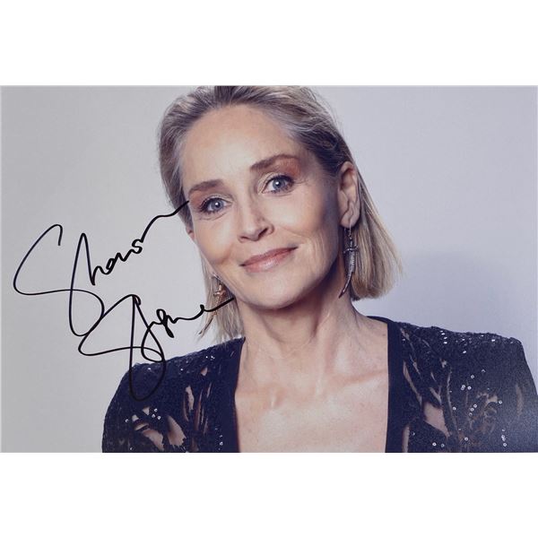 Autograph Signed Sharon Stone Photo