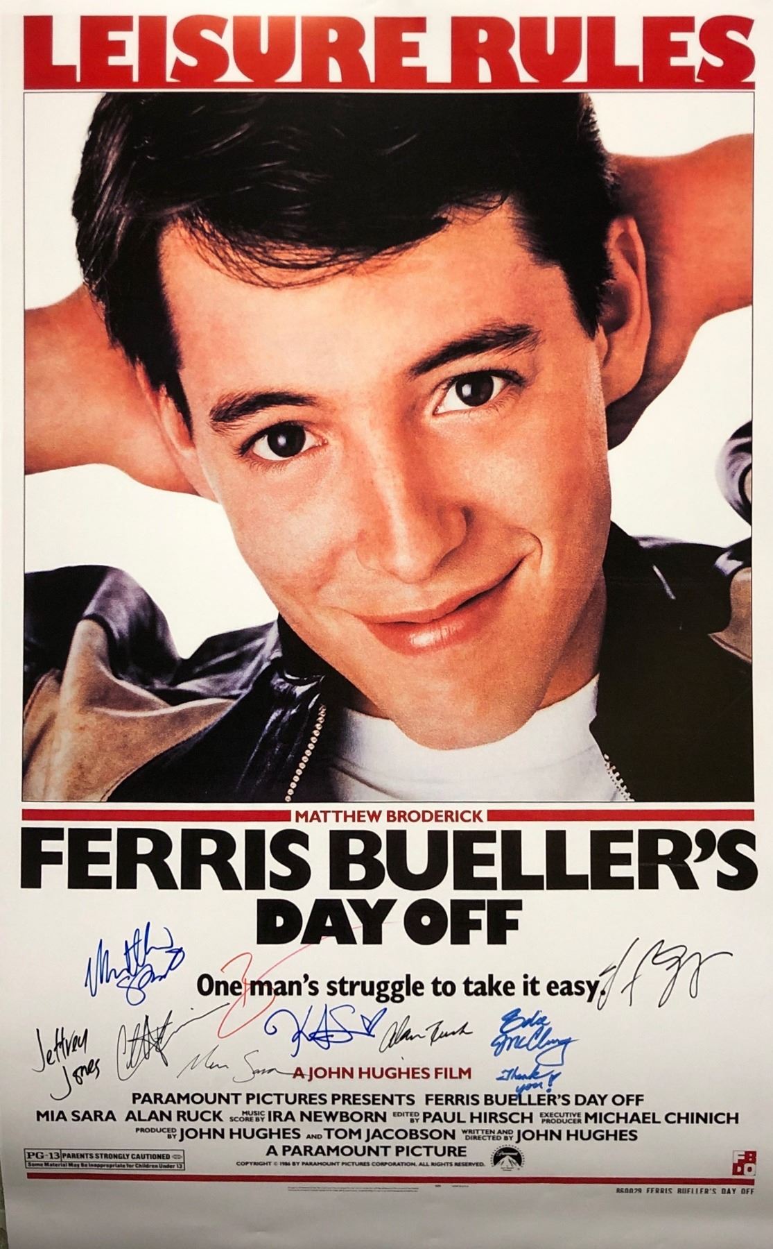 Ferris Bueller's Day off Poster Matthew Broderick Mia Sara Alan Ruck ...