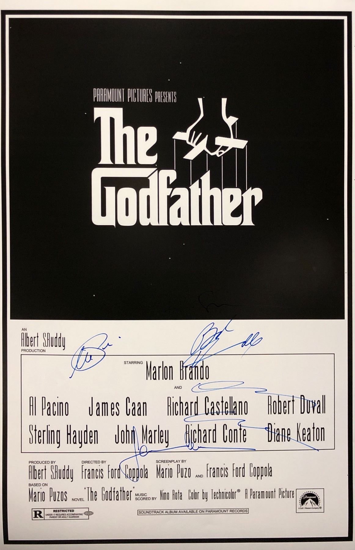 Godfather 1 Poster Al Pacino Autographed Signed
