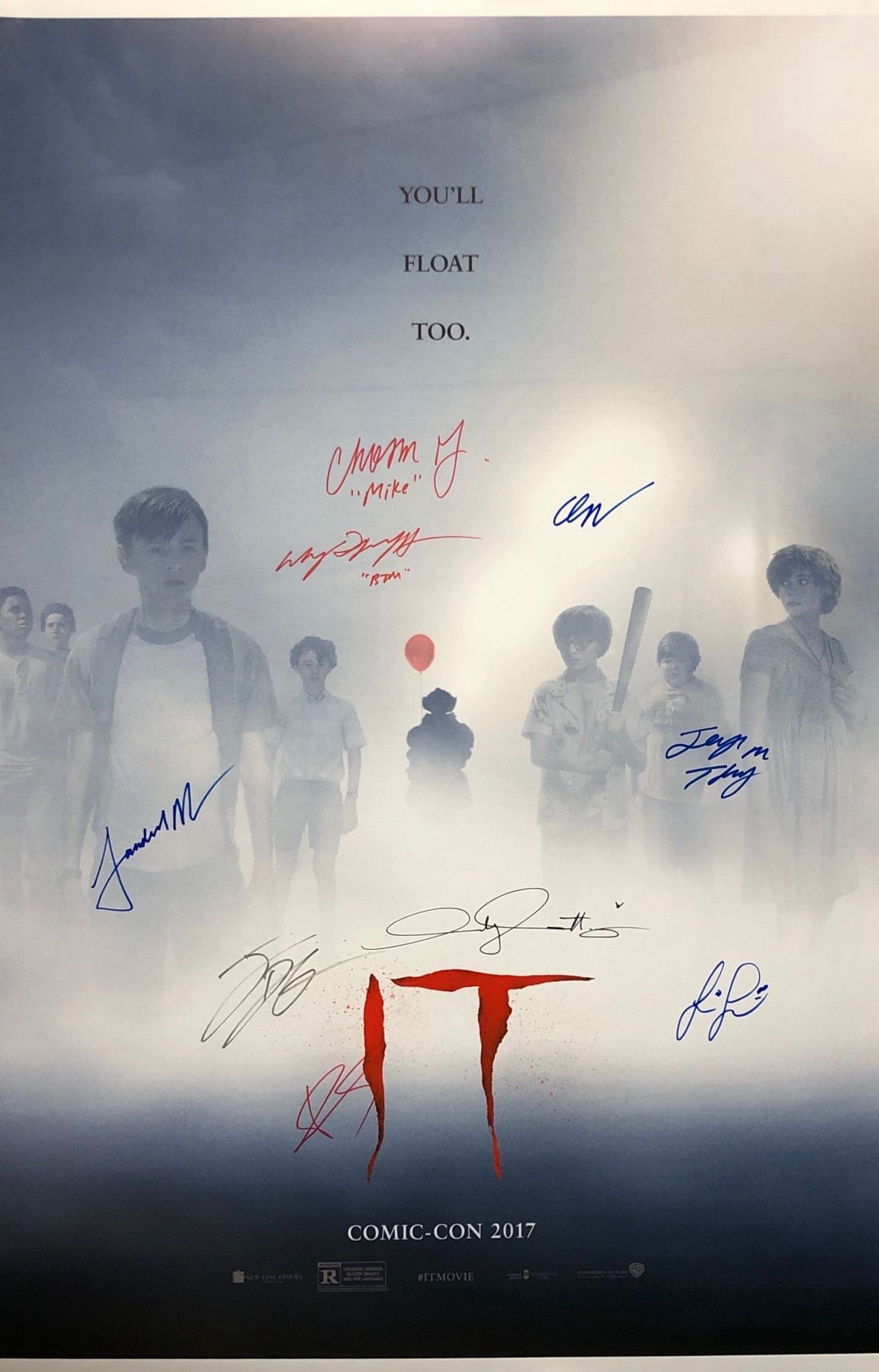 IT Poster Bill Skarsgard Autographed Signed