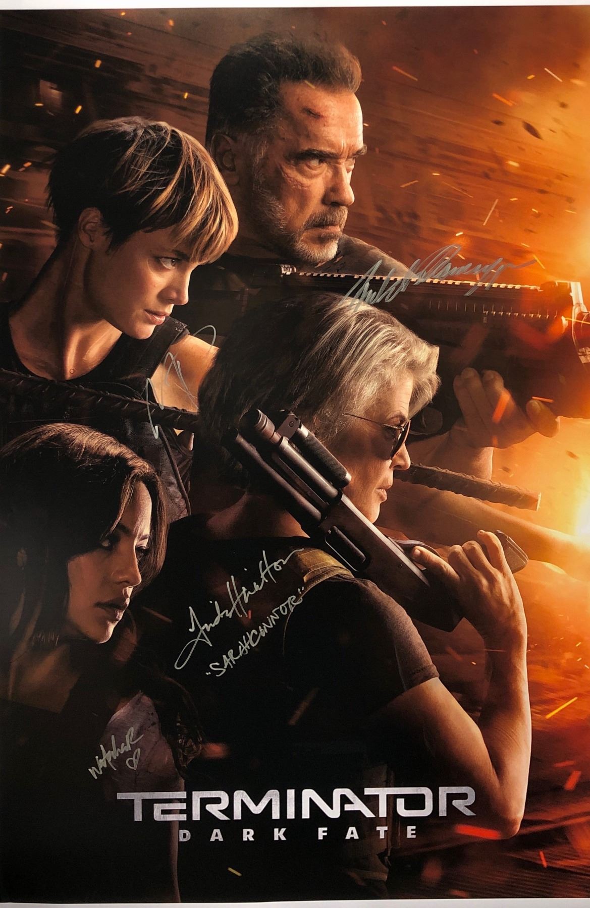 Terminator Dark Fate Poster Arnold Schwarzenegger Linda Hamilton ...