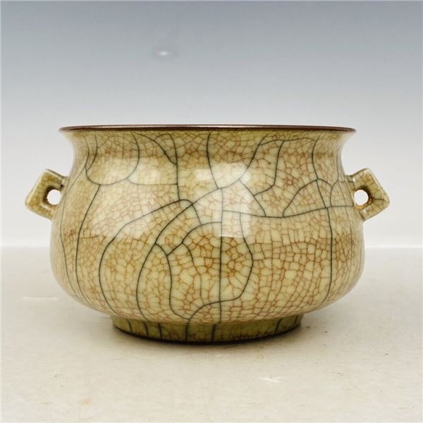 Chinese ge kiln porcelain incense burner