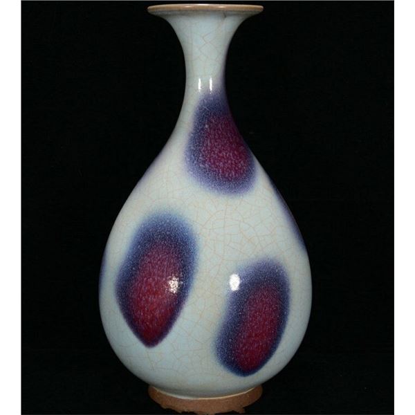 Chinese jun kiln porcelain vase