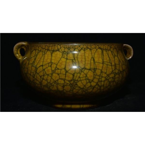 Chinese ge kiln porcelain incense burner