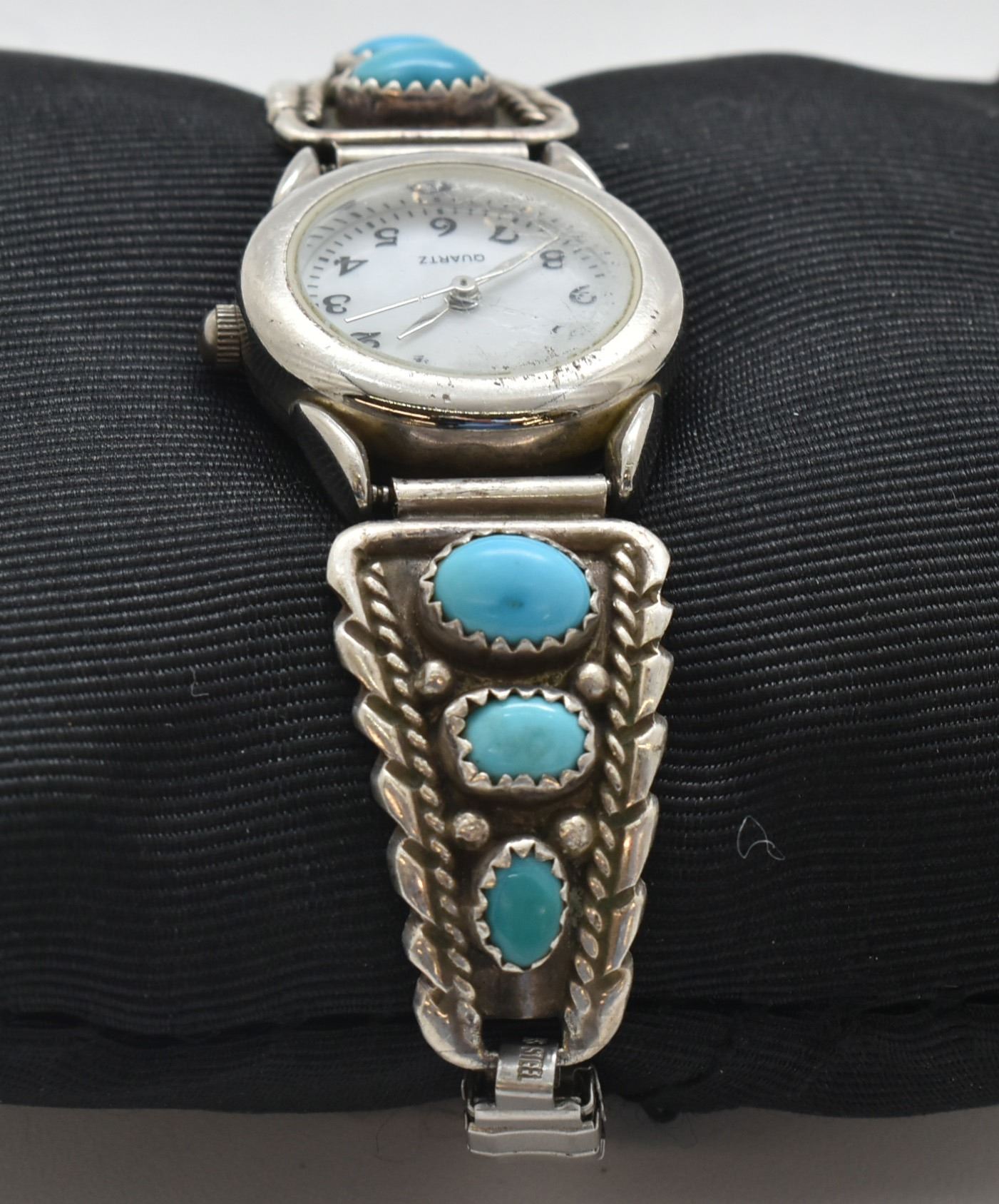 Native American Navajo Sterling Watch Band