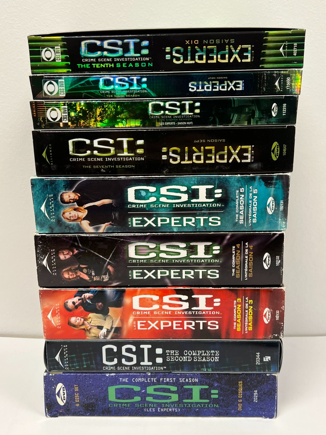 Crime Scene Investigation CSI DVD Season Sets See pics for What is included
