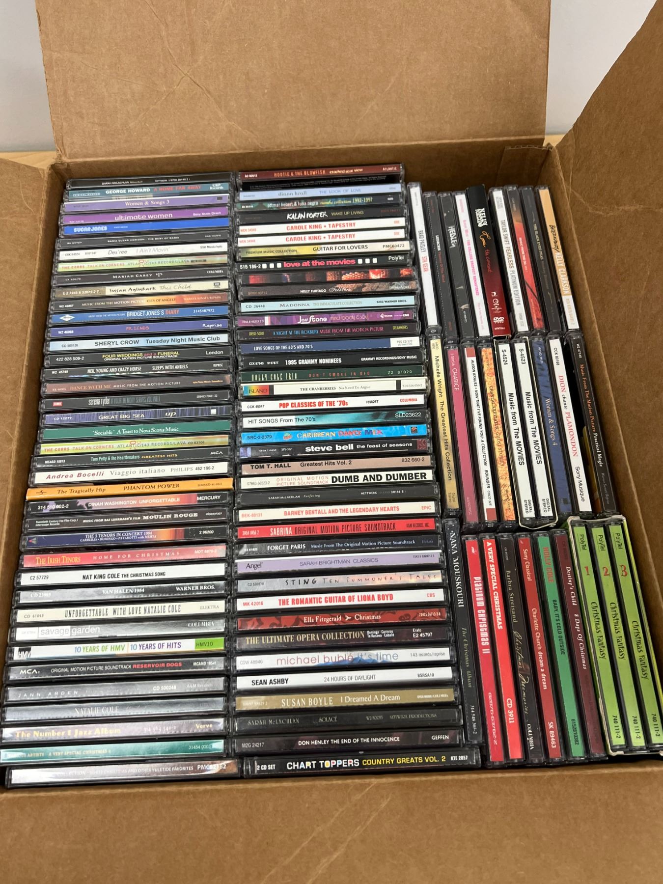 Approx 100 CDs Compact Discs - Mixed Lot Various Artists (see close ups ...