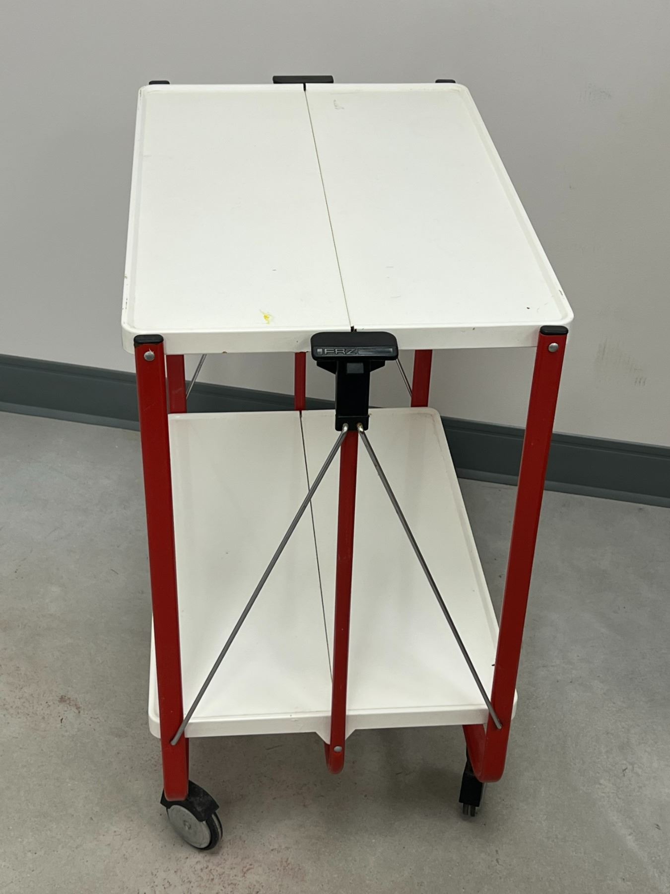 Vintage FRZ Folding Service Cart / Bar Trolley Cart - Louis Lucien Lepoix