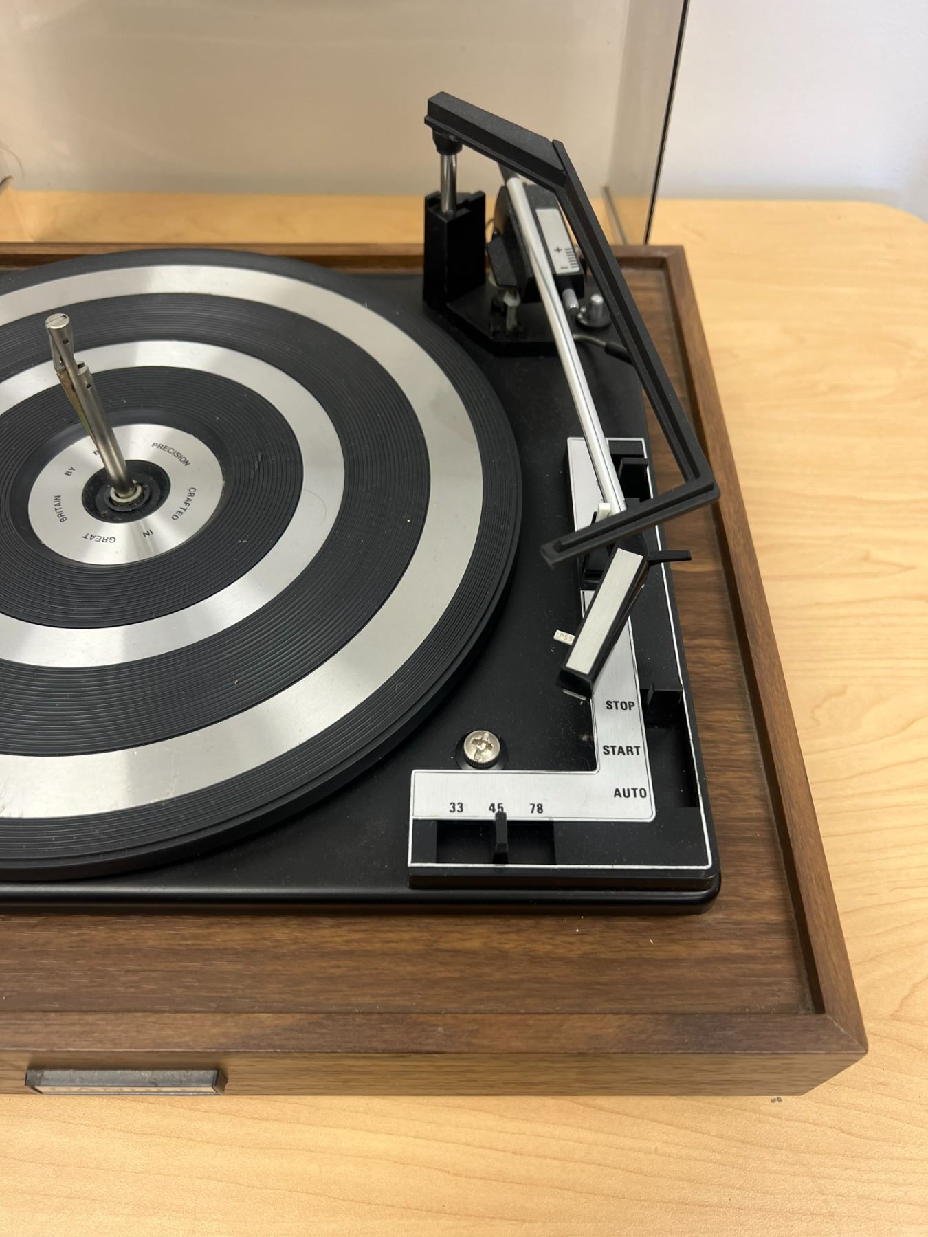 BSR / Candle Turntable Record Player (NOT tested, dust cover has crack ...