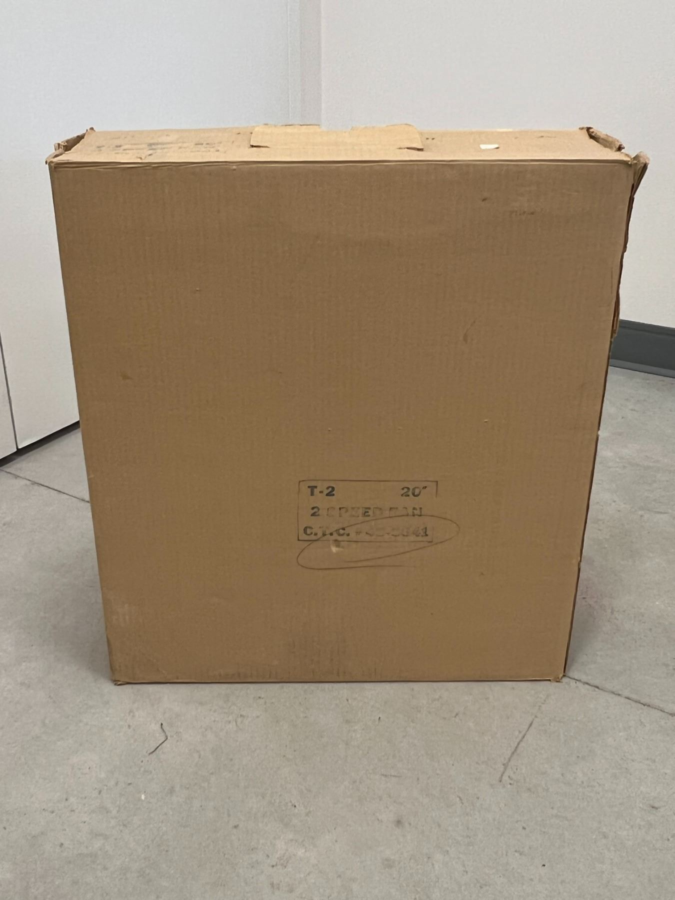 Vintage Torcan 20" Two Speed Box Fan w/ original Box