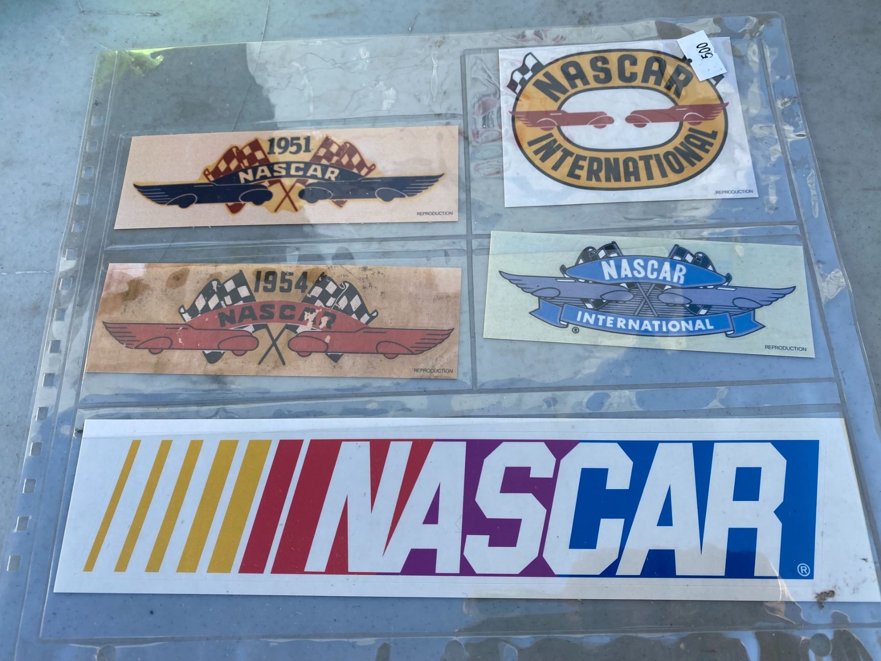 NASCAR stickers