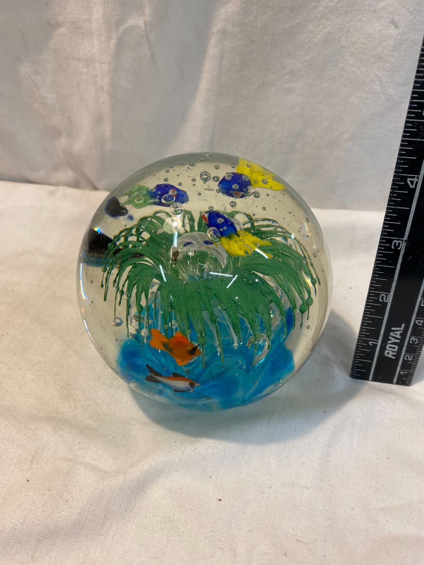 Water scene paperweight
