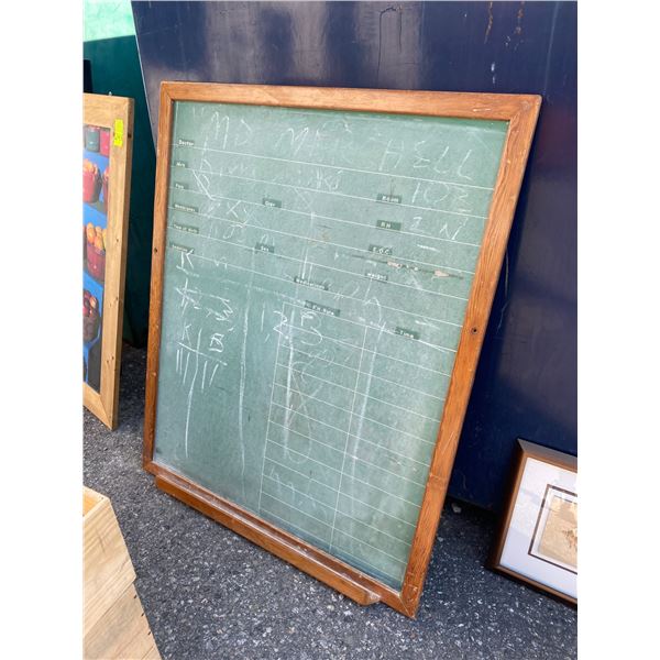 Vintage chalkboard