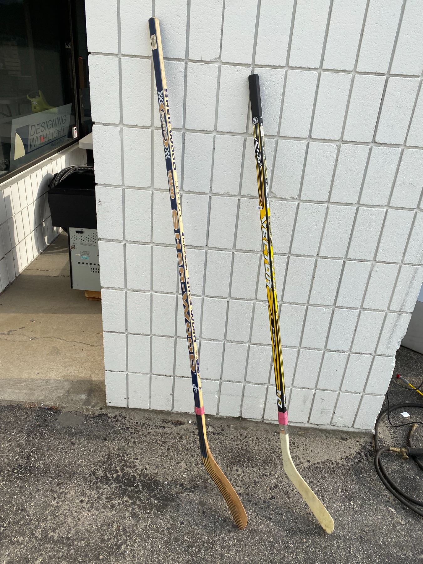 Two hockey sticks