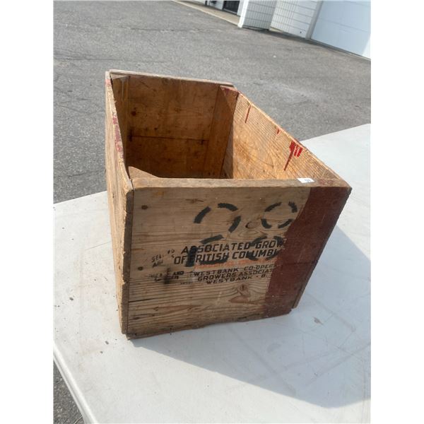 Wood crate