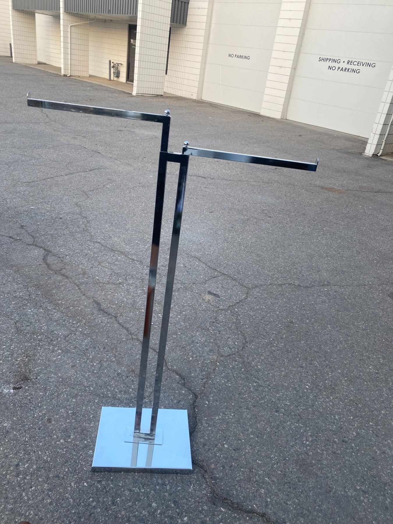 Adjustable chrome display stand