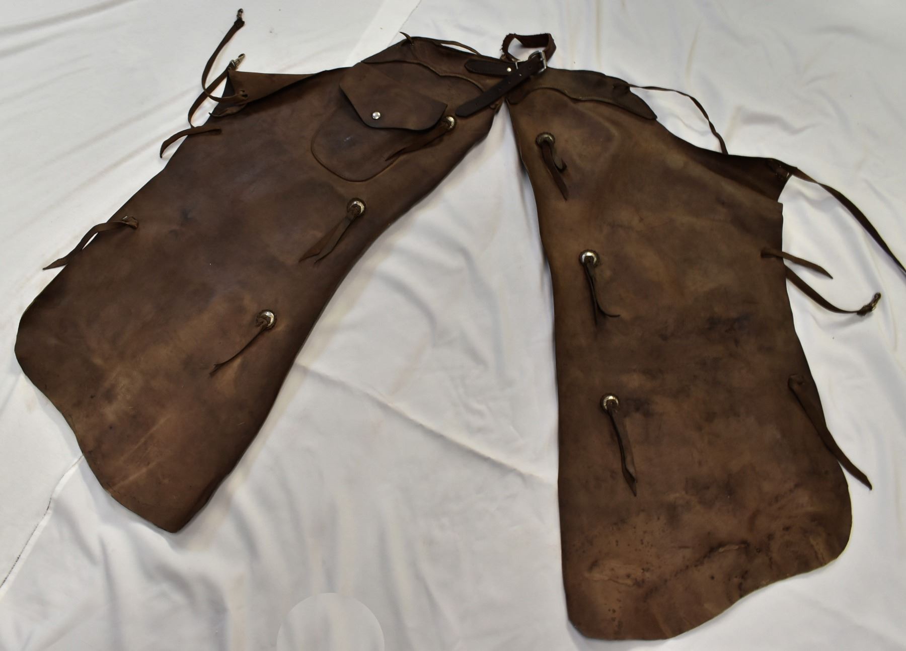 Vintage Cowboy Batwing Leather Chaps