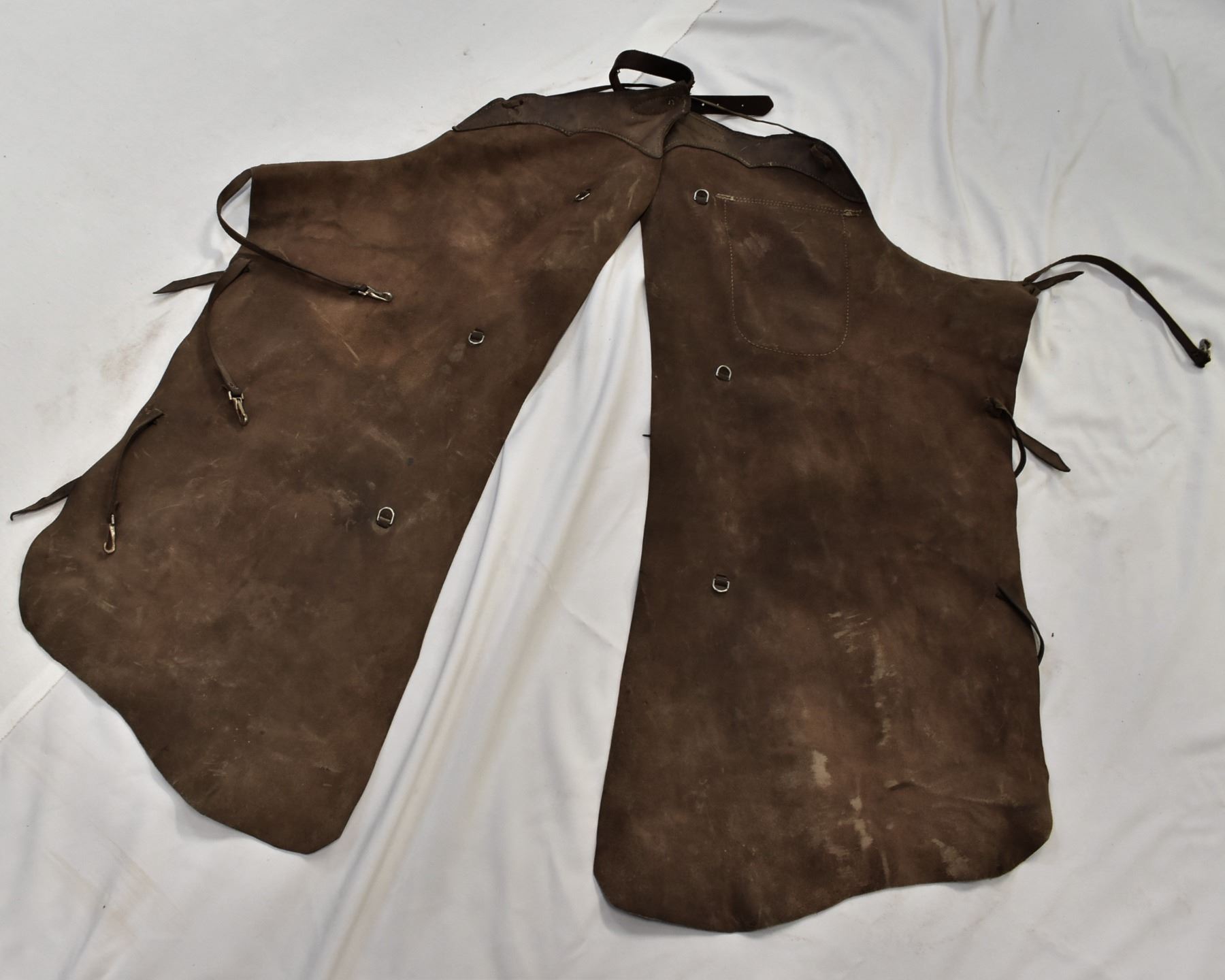 Vintage Cowboy Batwing Leather Chaps