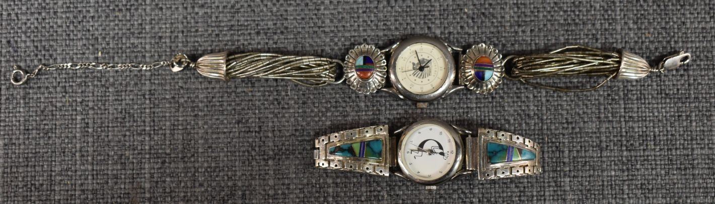 TWO NAVAJO WATCH BANDS
