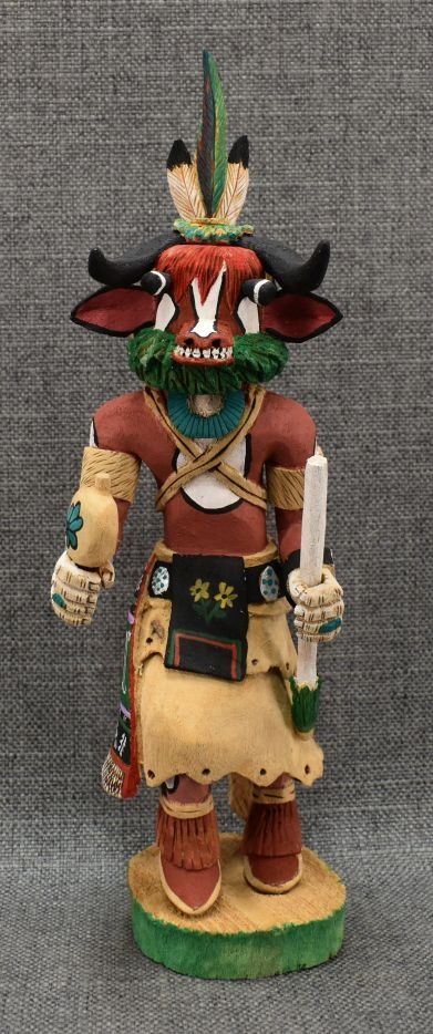 HOPI INDIAN COW KACHINA BY ELVA HONAHNI