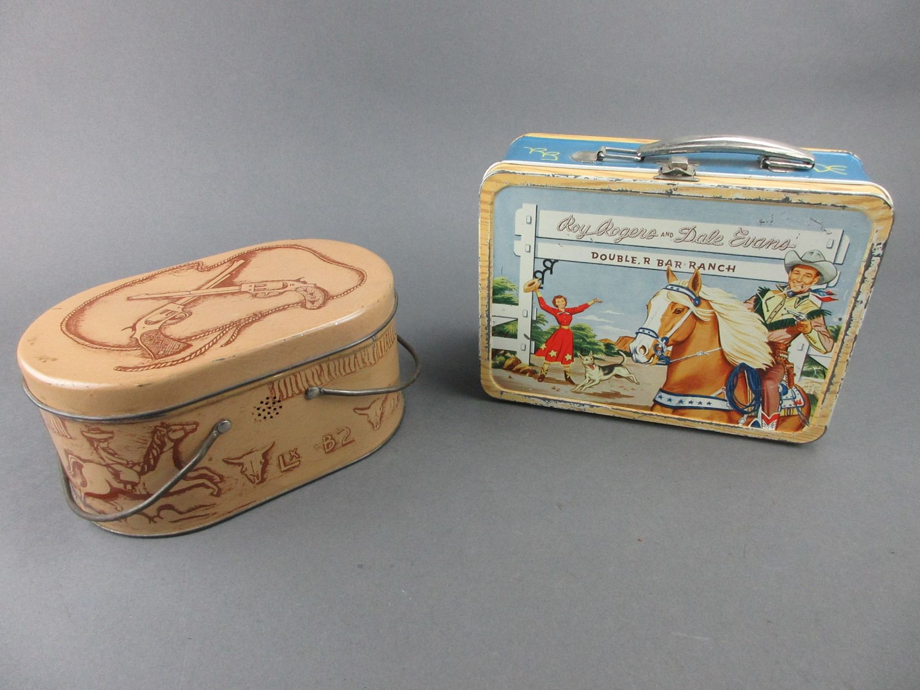 Roy Rogers And Dale Evans Double R Bar Ranch Lunch Box- Western Lunchbox