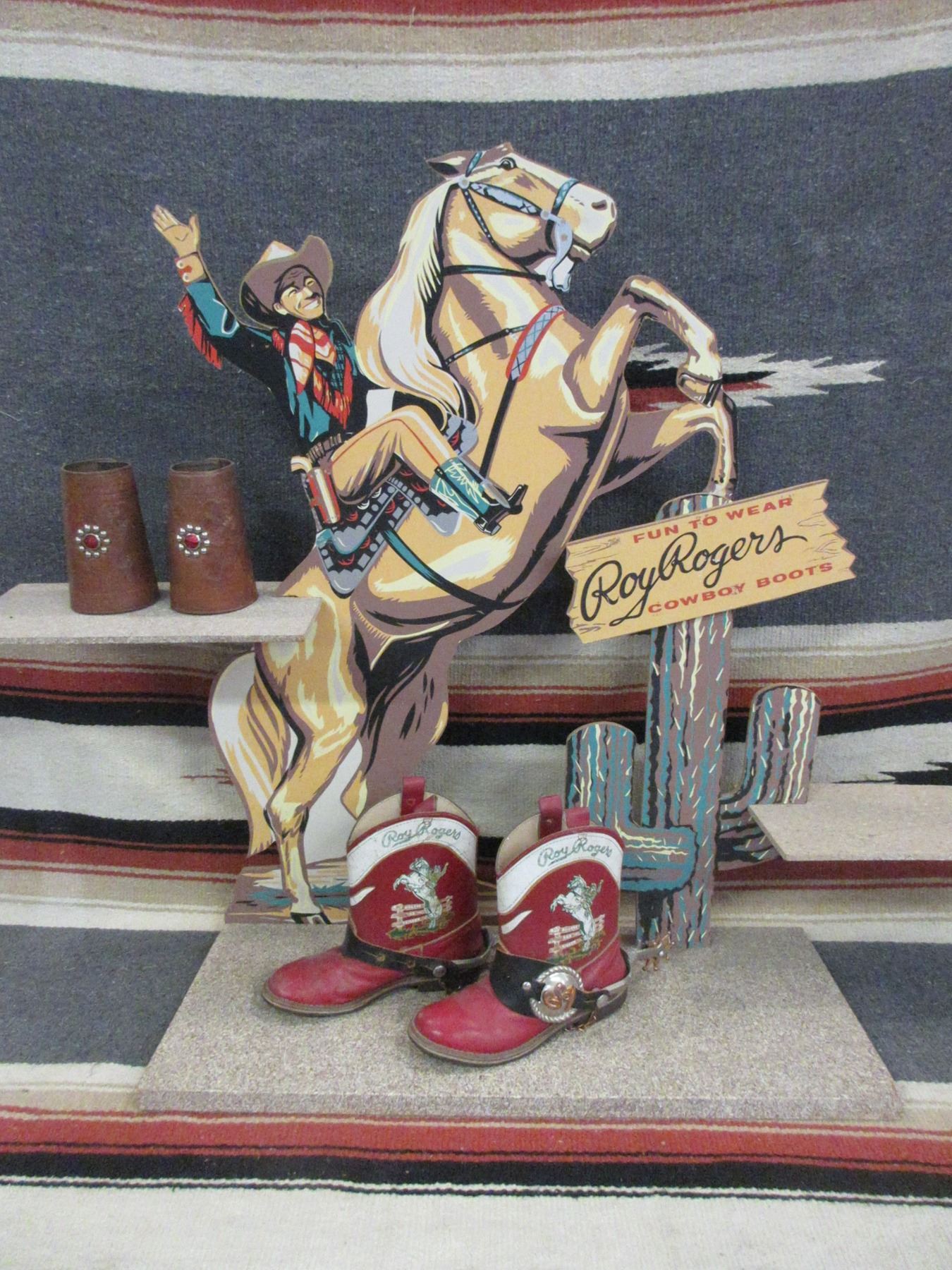 Store Roy Rogers Boot Display- Roy Rogers Kids Boots With Spurs- Cowboy ...