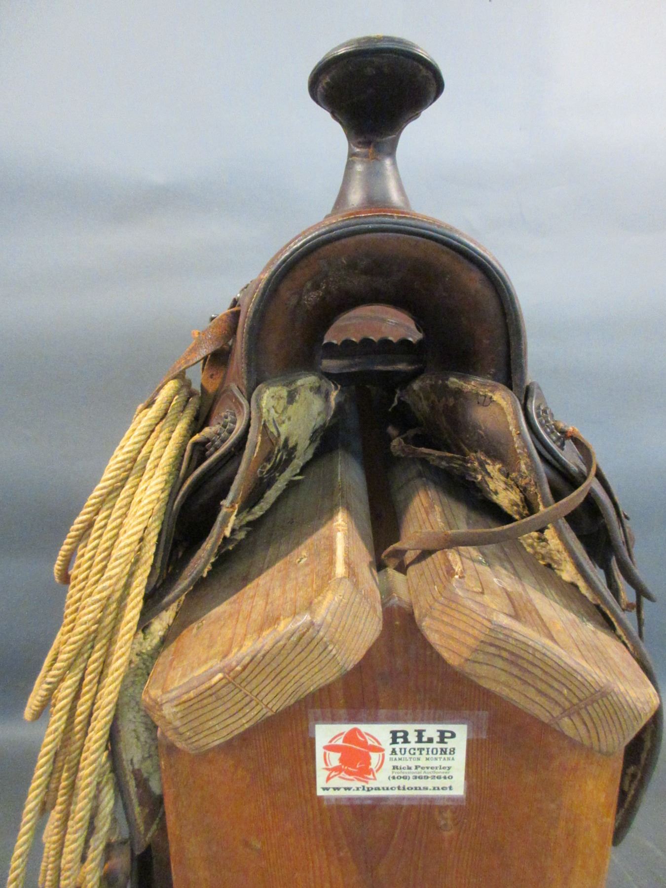 Marked FA Meanea Maker Cheyenne WYO Loop Seat Slick Fork Saddle- 16 ...