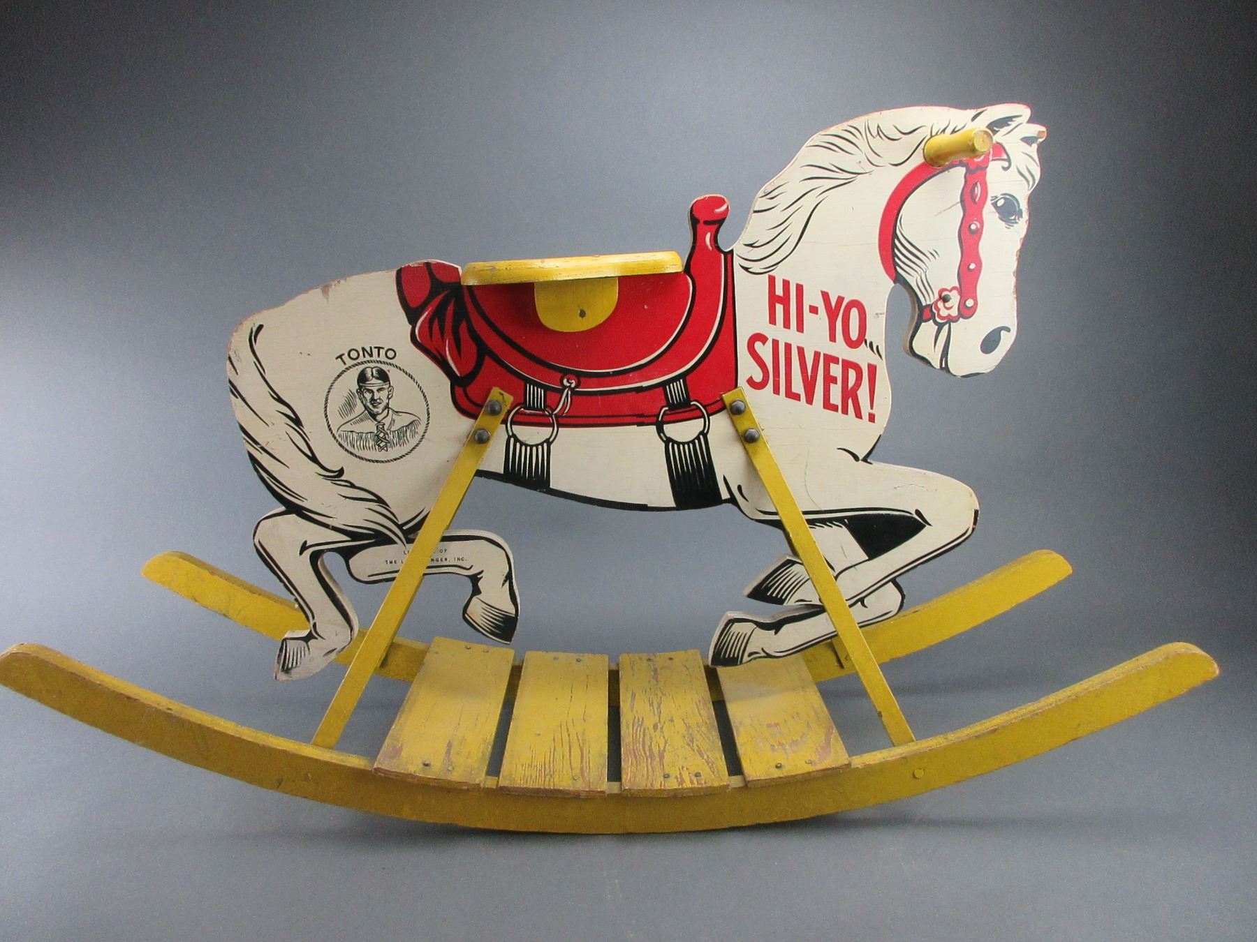 Lone Ranger Hi Yo Silver Rocking Horse- 24"H X 39"L