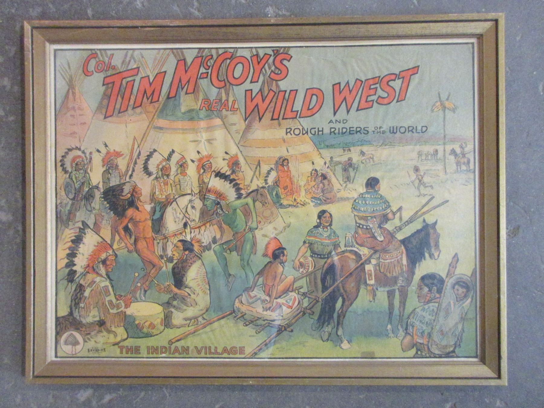 Col Tim McCoy's Real Wild West Poster- 28.5" X 22"