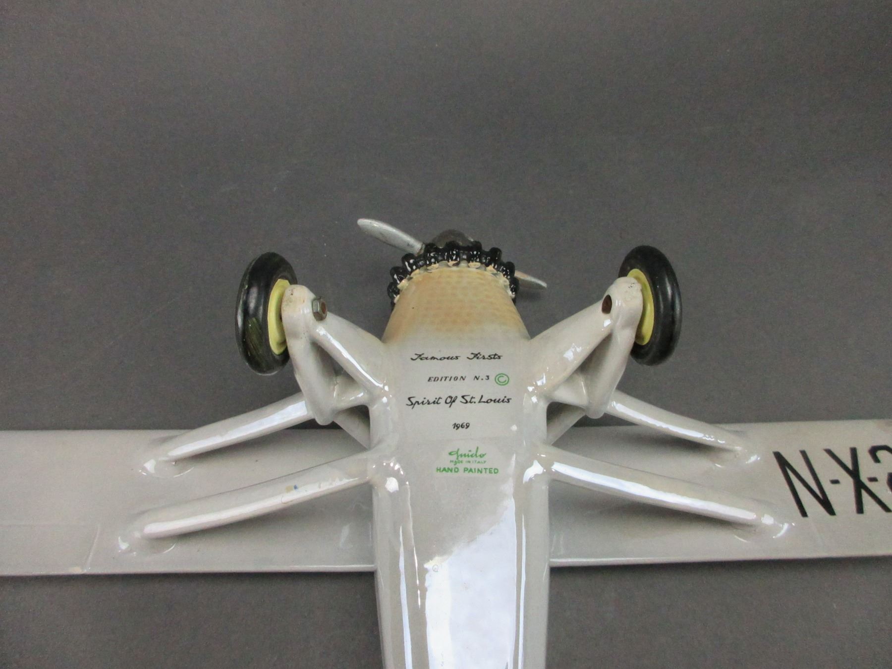 Spirit Of St. Louis Toy Airplane- 22" Wingspan- Hand Painted