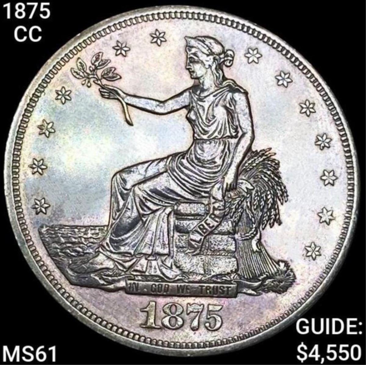 1875-CC Trade Silver Dollar UNCIRCULATED