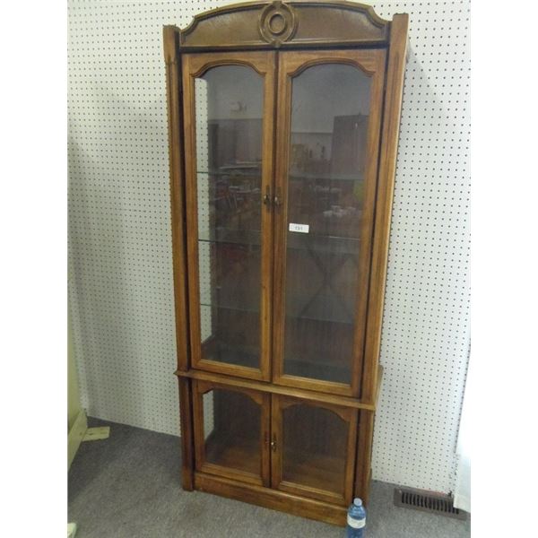 Wood And Glass Display Case