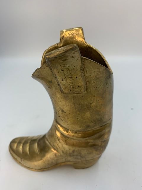 Brass cowboy boot