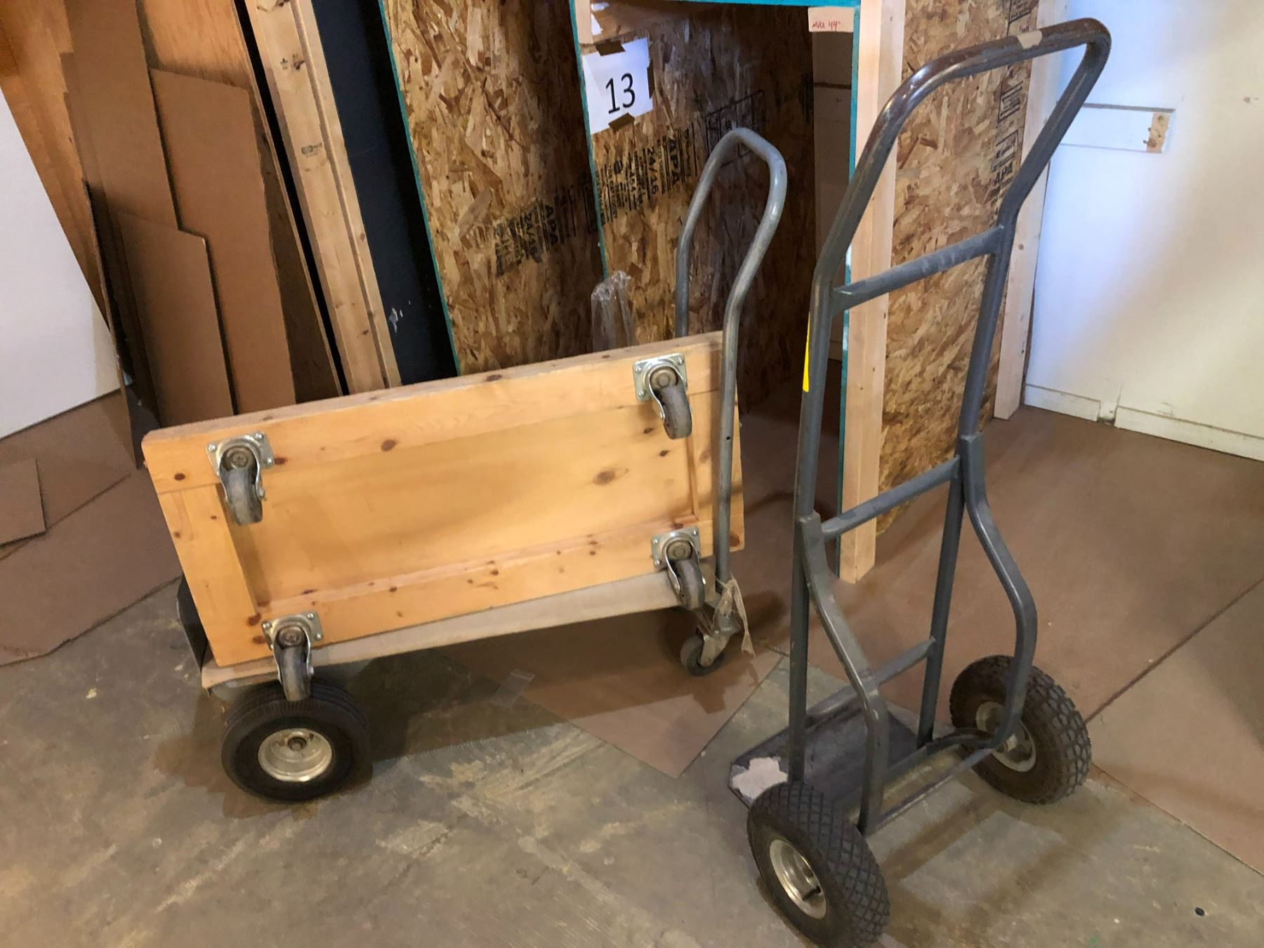 Group of 3 dollies - includes 2 wheel appliance dolly / 4 wheel ...