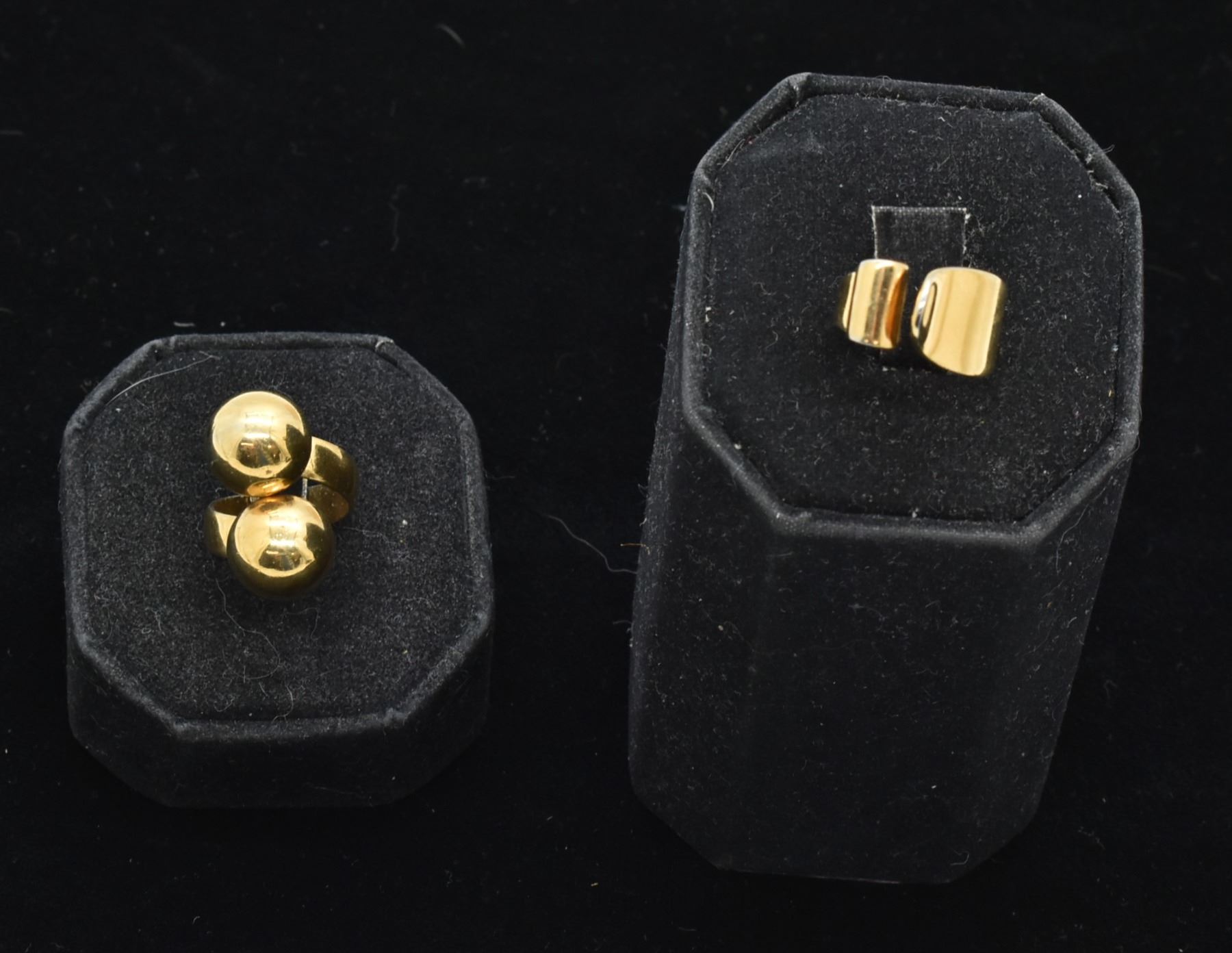 2 Vintage Napier Gold Tone Rings