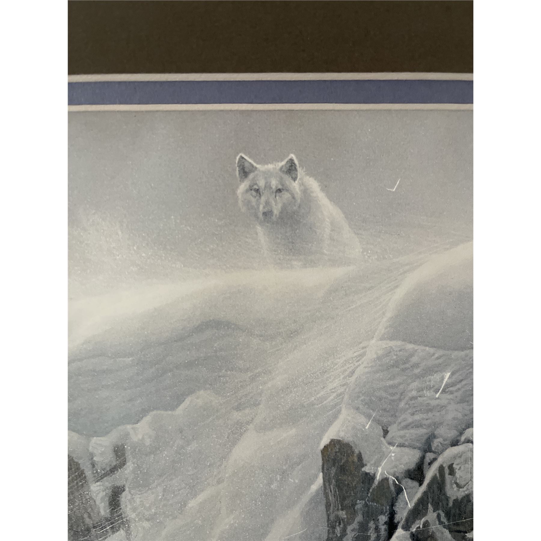 Arctic Cliff White wolves by Robert Bateman