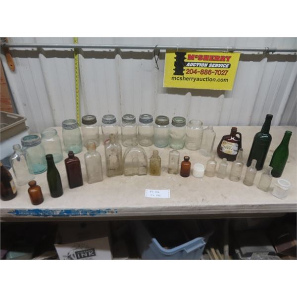 Sealers Glass Bottles Mcsherry Auction Service Ltd