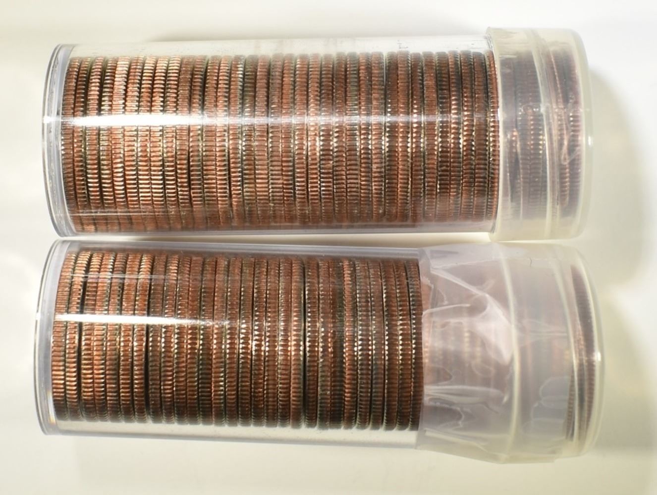 (2) ROLLS OF 1966 WASHINGTON QUARTERS SMS BU