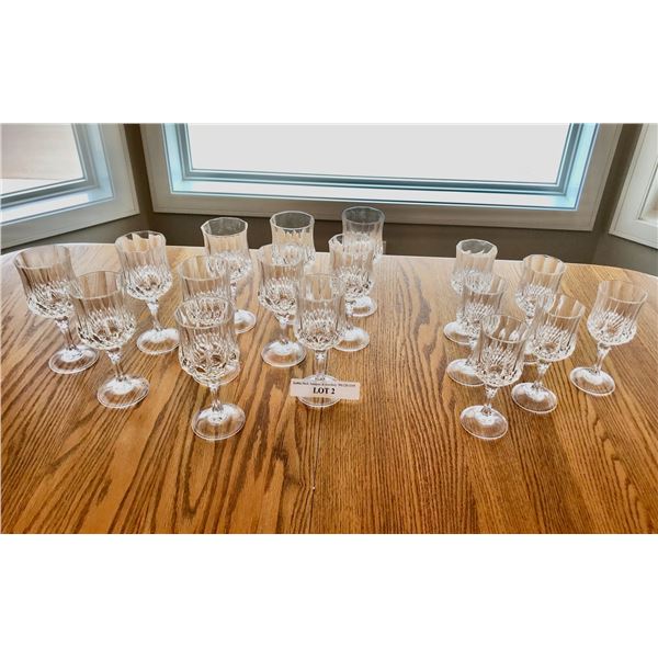 Beautiful Crystal Wine Glasses Beck Auctions Inc