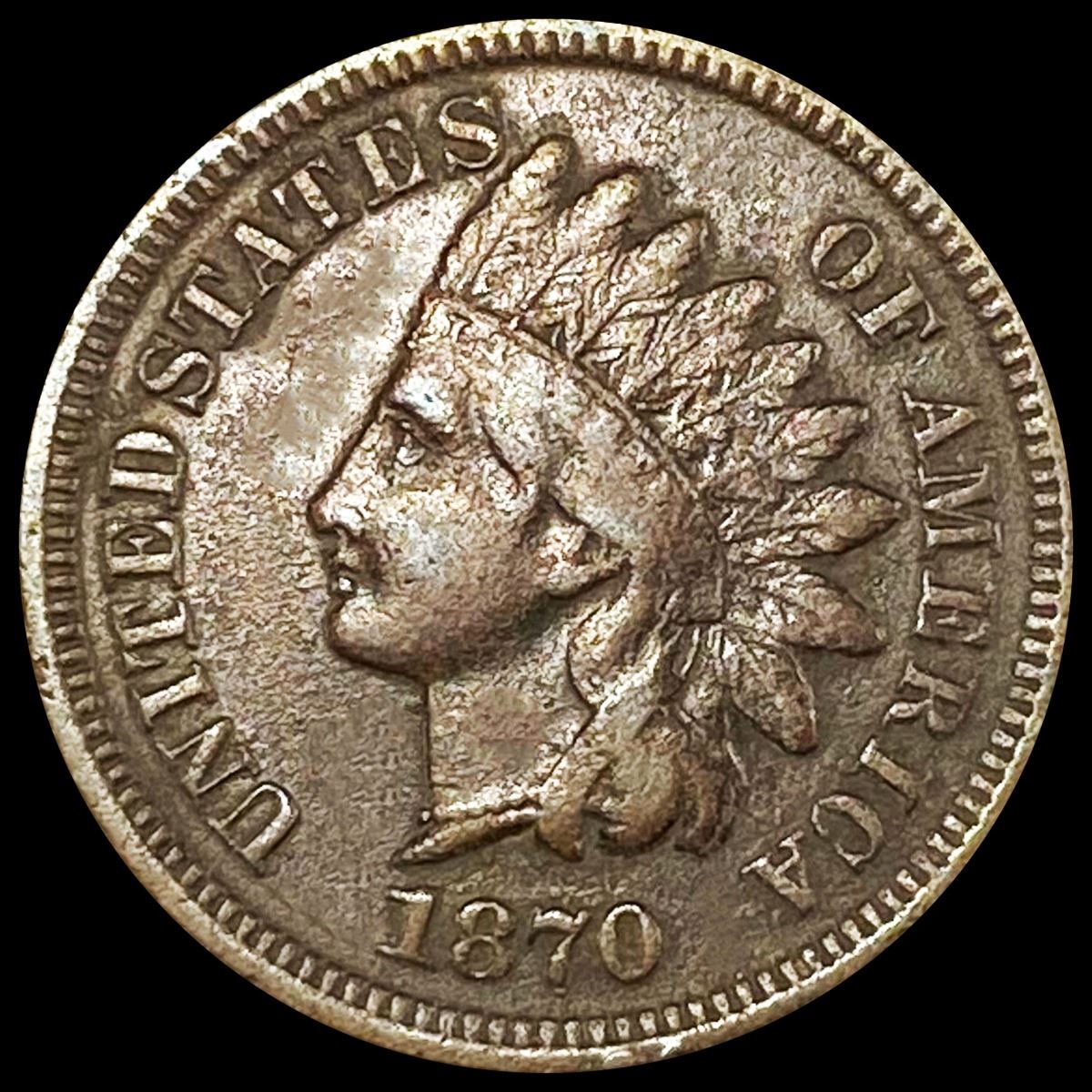 1870 Indian Head Cent LIGHTLY CIRCULATED