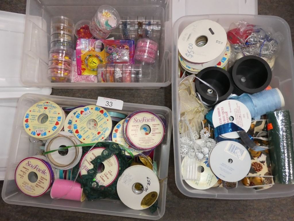 assorted craft supplies