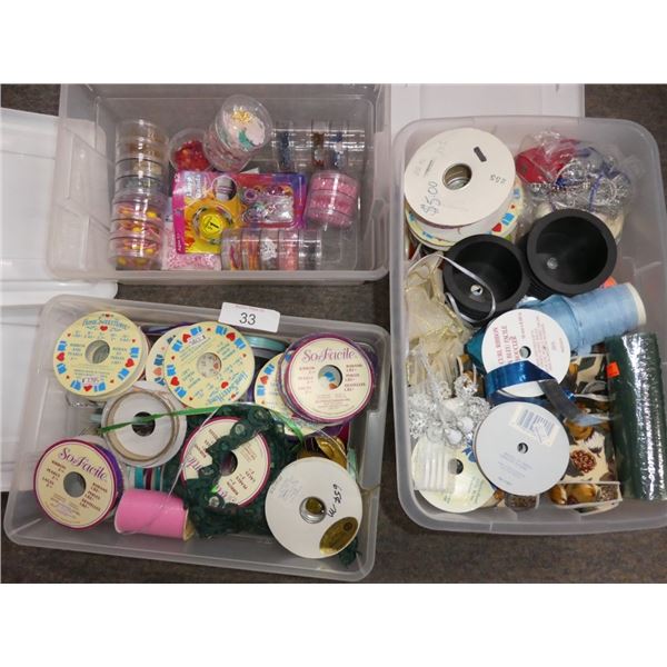 assorted craft supplies