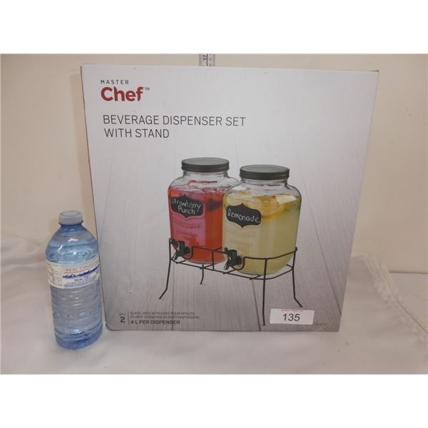 Master Chef beverage dispenser set w/ stand